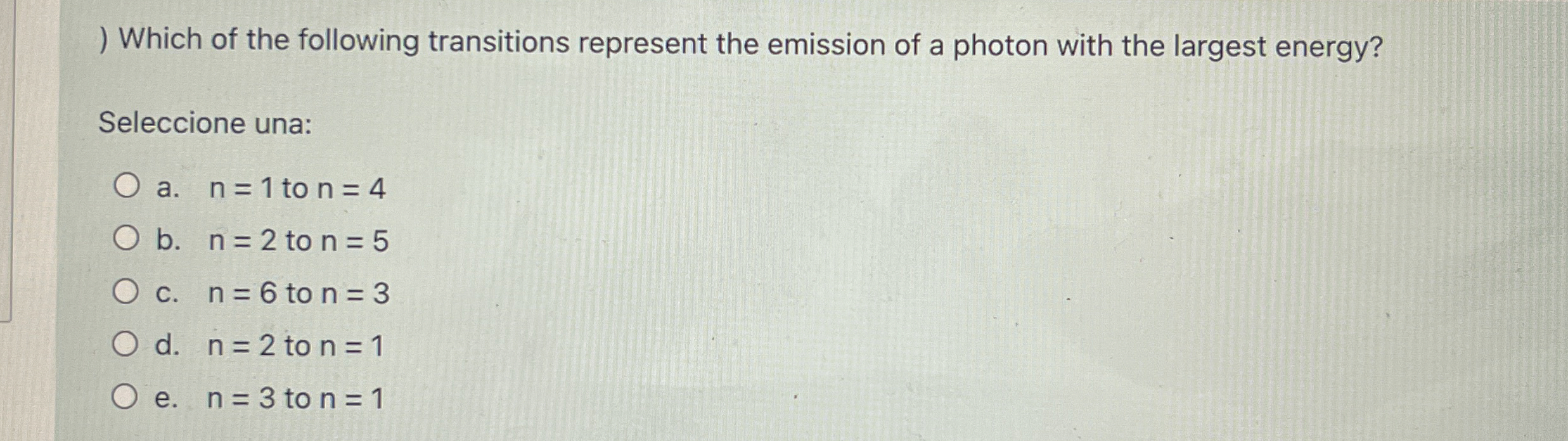 Solved Which of the following transitions represent the | Chegg.com