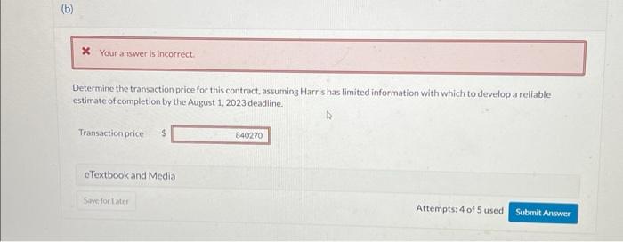 Solved Determine the transaction price for this contract, | Chegg.com