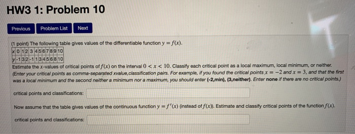Solved HW3 1: Problem 4 Previous Problem LitNet point Below | Chegg.com