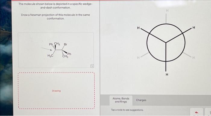 Solved The molecule shown below is depicted in a specific | Chegg.com