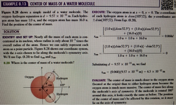 Solved 6. How would the center of mass (x(cm)) of the water | Chegg.com