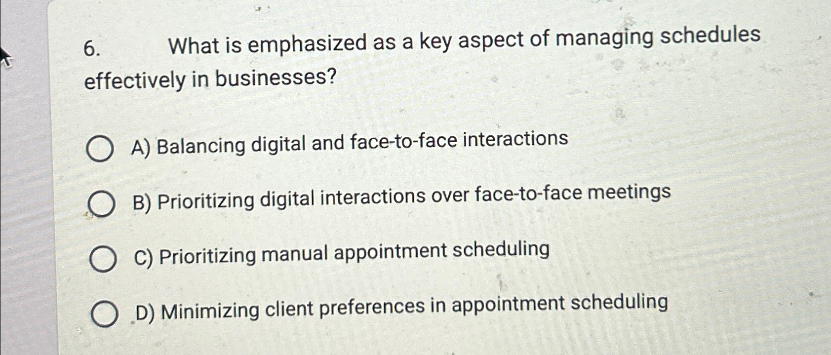 Solved What is emphasized as a key aspect of managing | Chegg.com