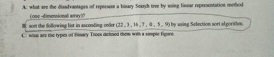 Solved A: what are the disadvantages of represent a binary | Chegg.com