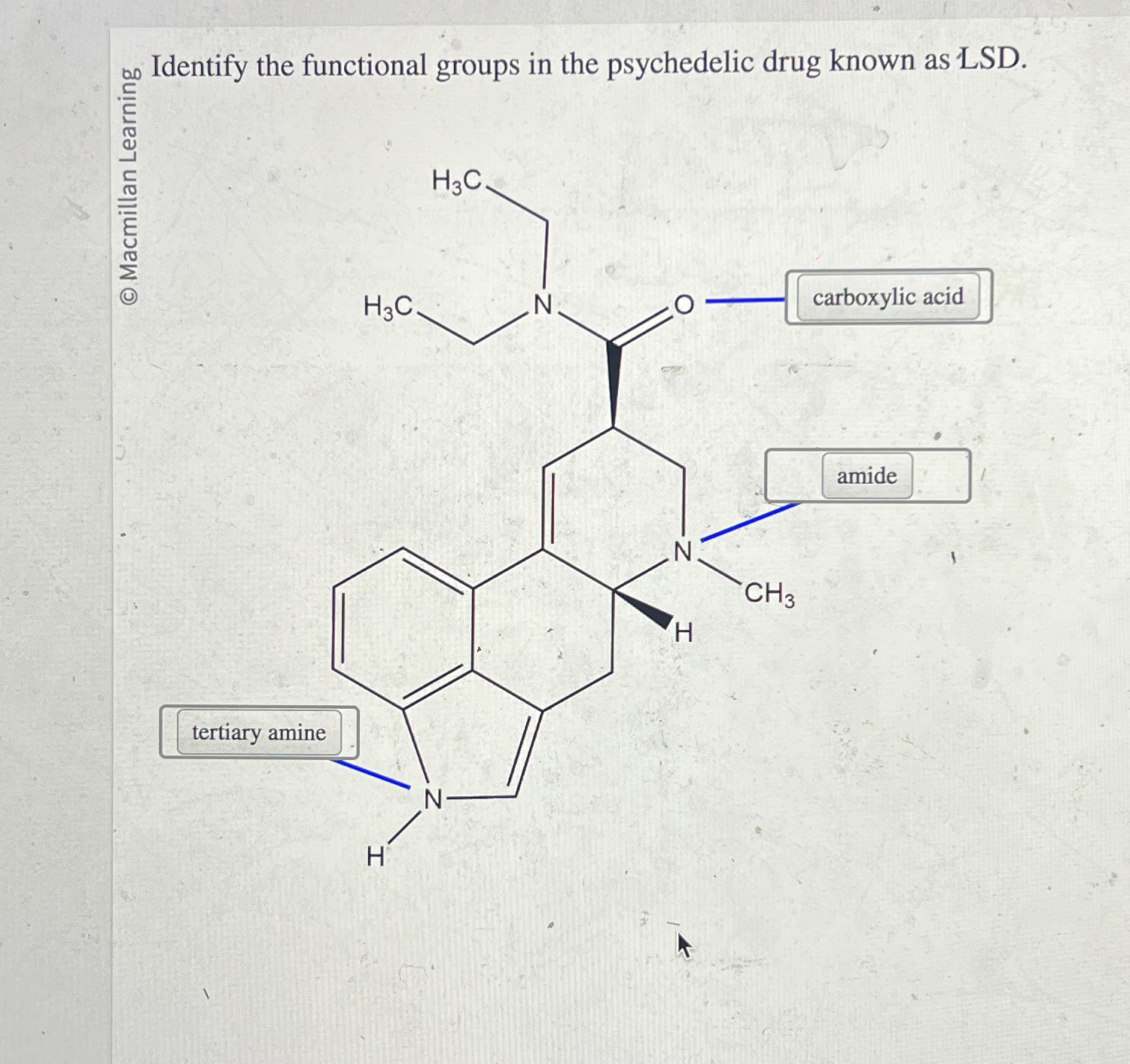 Solved no Identify the functional groups in the psychedelic | Chegg.com