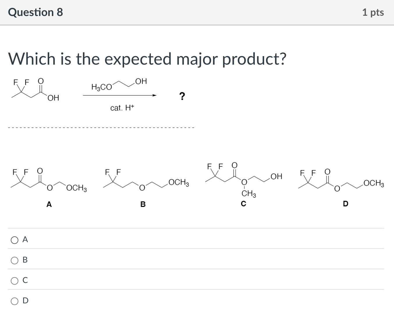 Solved Which Is The Expected Major Product Which Is The
