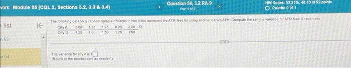 Solved Work Module 05 Cql 2 Sections 3 2 3 3 And 3 4 List
