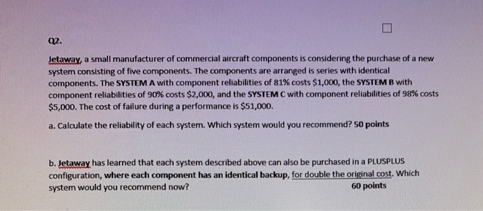 Solved Q1. You are the operation manager of Maple MoSoft, | Chegg.com