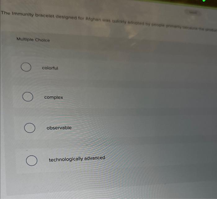 Solved colorful complex observable technologically | Chegg.com