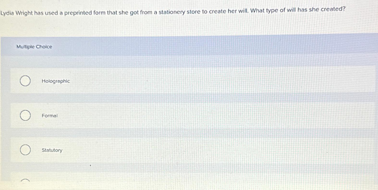 Solved Lydia Wright has used a preprinted form that she got | Chegg.com