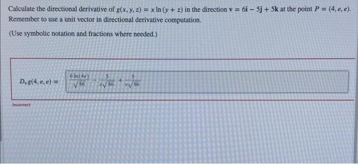 [solved] Calculate The Directional Derivative Of G X Y