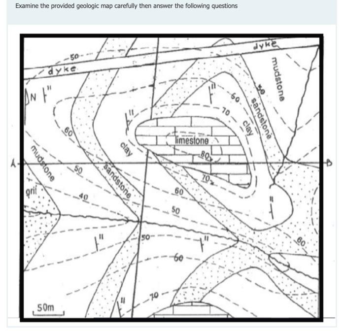 Solved Geologic Map Construction In the provided legend two | Chegg.com