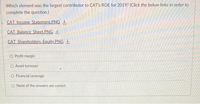 Solved Caterpillar Inc. STATEMENT 1 Consolidated Results of | Chegg.com