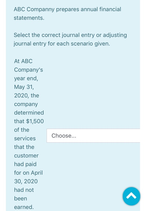 Solved ABC Companny prepares annual financial statements. | Chegg.com