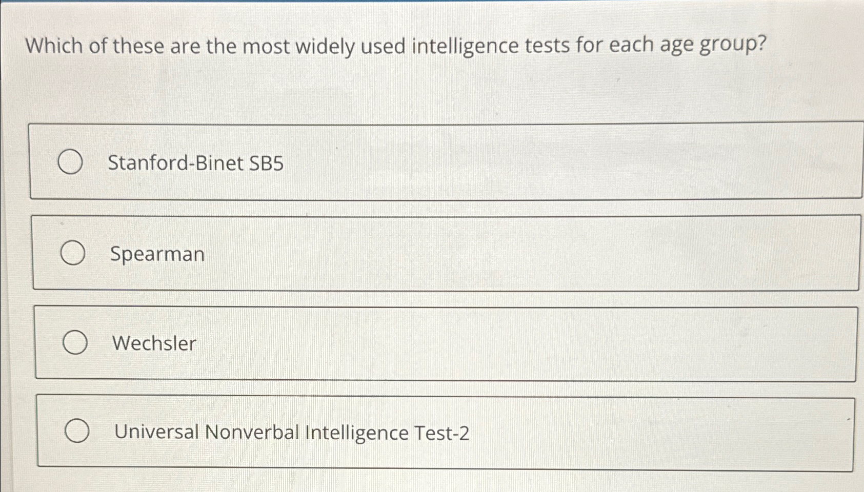 Solved Which of these are the most widely used intelligence | Chegg.com