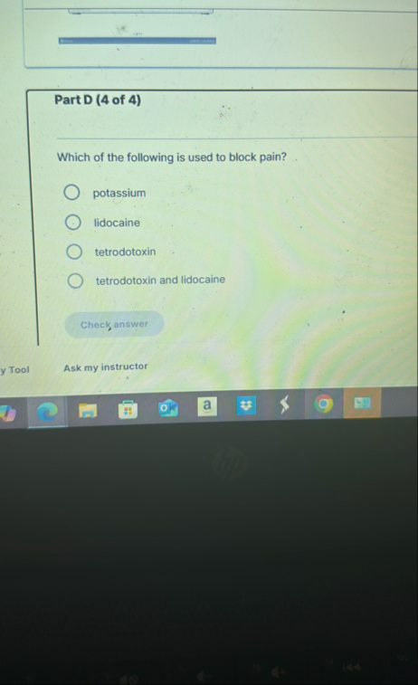 Solved Part D (4 ﻿of 4)q,Which of the following is used to | Chegg.com
