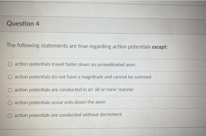 Solved Question 4 The following statements are true | Chegg.com