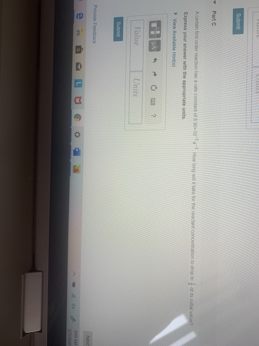 Solved Half-life equation for first-order reactions: 1/2 = | Chegg.com