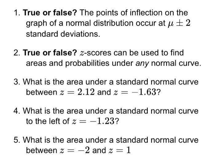 Solved 1. True or false? The points of inflection on the | Chegg.com