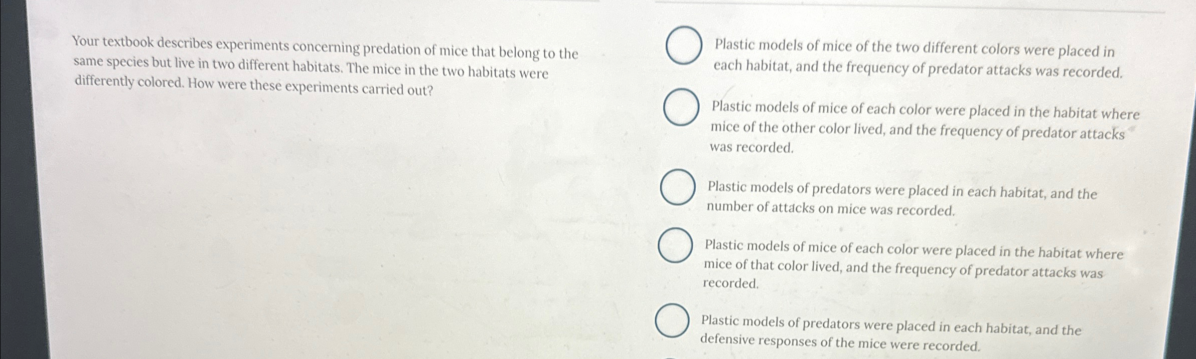Solved Your textbook describes experiments concerning | Chegg.com