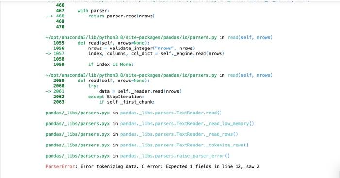 Solved what is wrong with this code? I want to turn a csv | Chegg.com