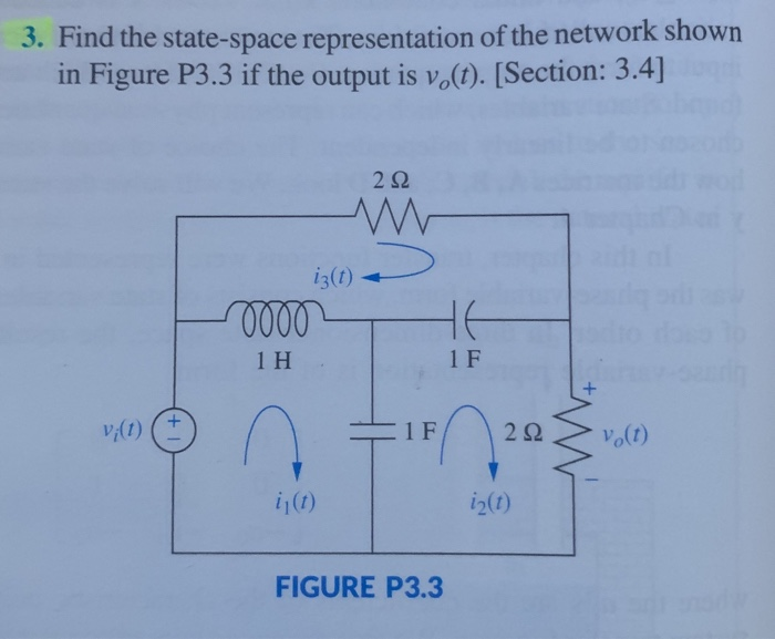 Solved 3 Find The State Space Representation Of The Network
