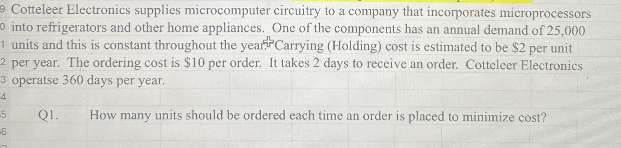 Solved Cotteleer Electronics supplies microcomputer | Chegg.com