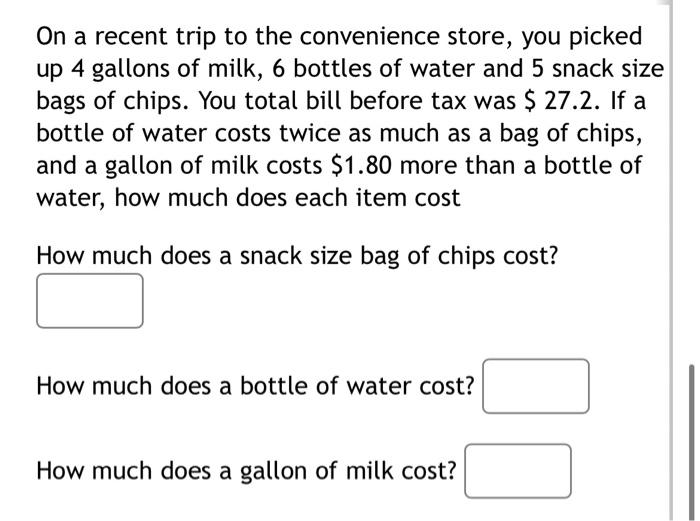 Solved On a recent trip to the convenience store, you picked | Chegg.com
