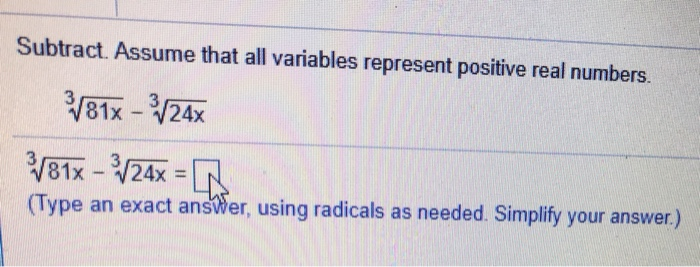 Solved Subtract. Assume that all variables represent | Chegg.com