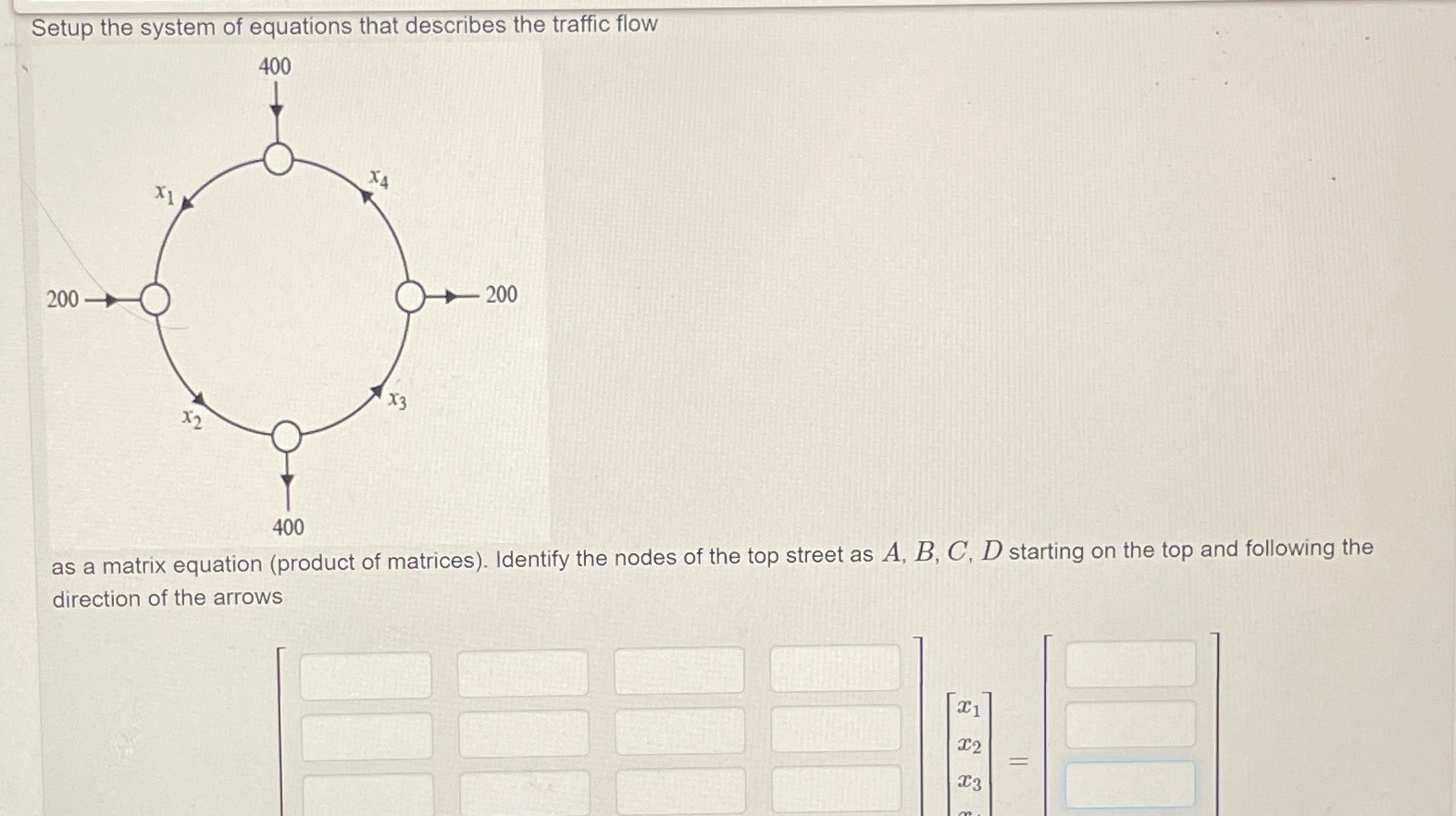 Solved Setup the system of equations that describes the | Chegg.com