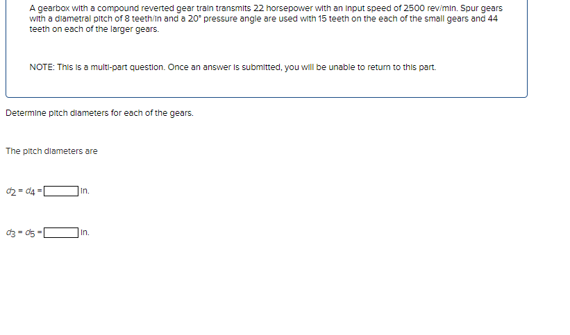 Solved A gearbox with a compound reverted gear train | Chegg.com
