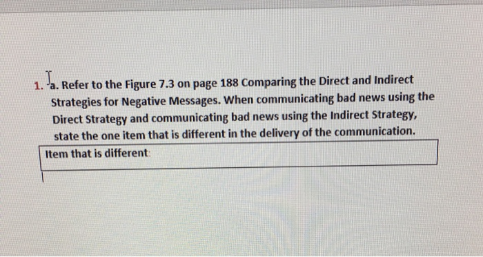 Solved 1. a. Refer to the Figure 7.3 on page 188 Comparing | Chegg.com