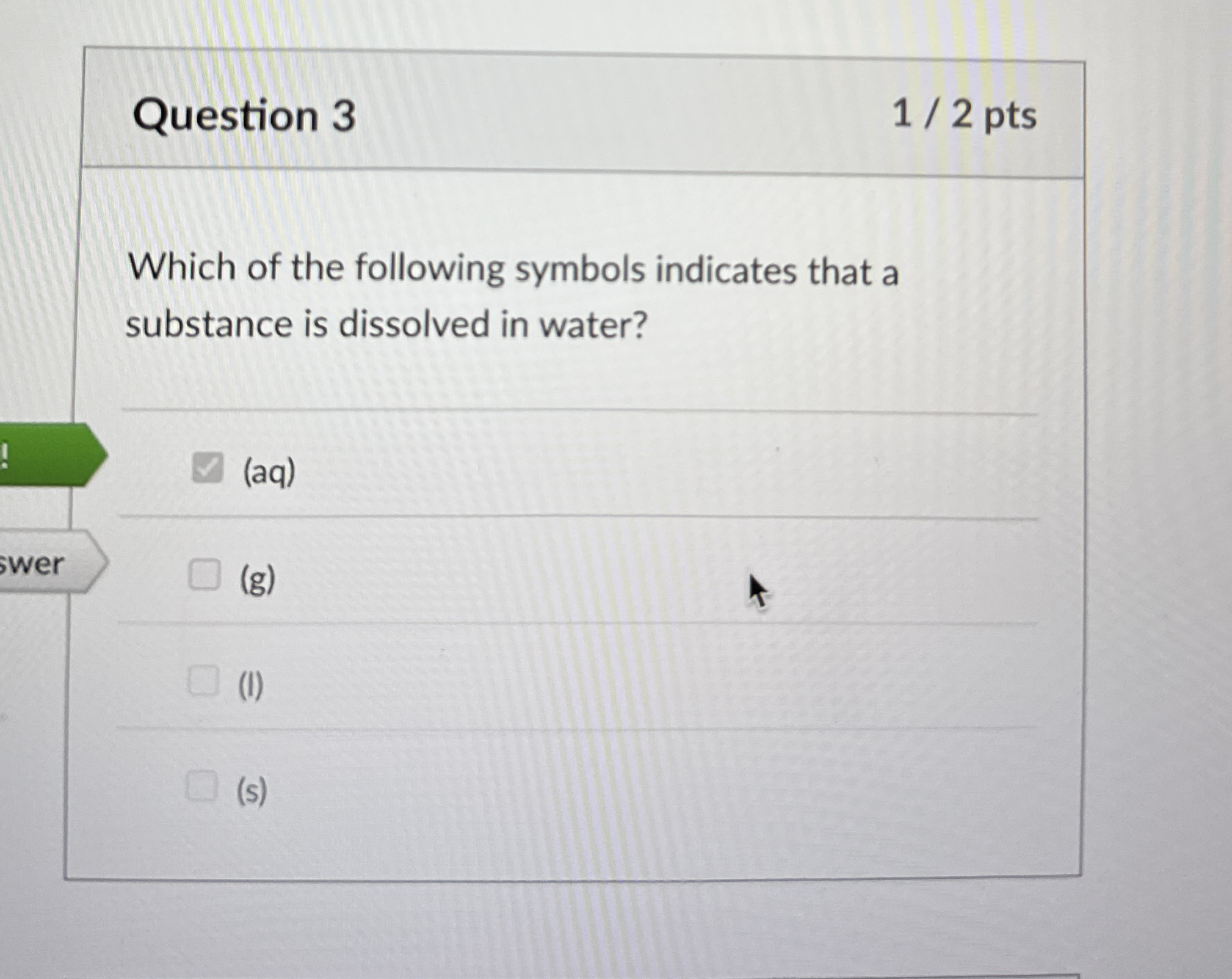 Solved Question 312 ﻿ptsWhich of the following symbols | Chegg.com