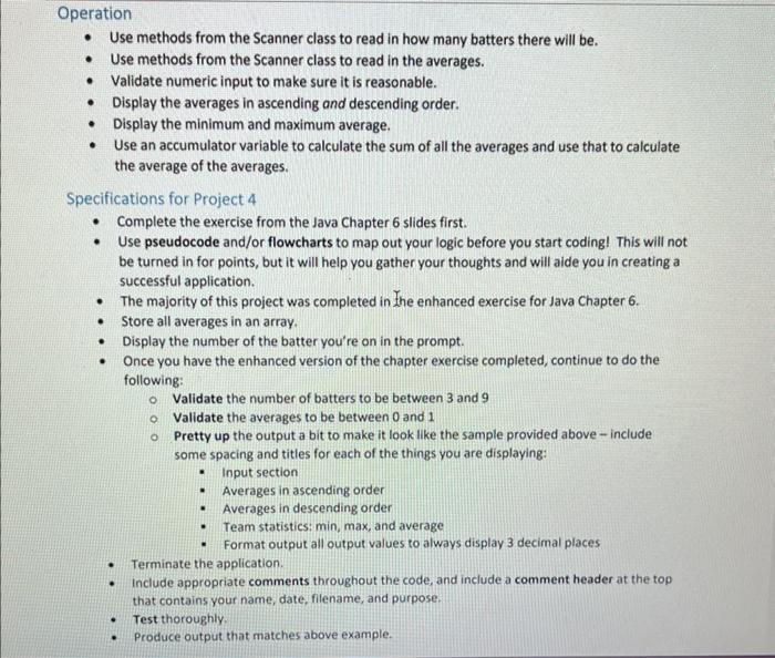 Solved Sample input and output Enter the number of batters: | Chegg.com