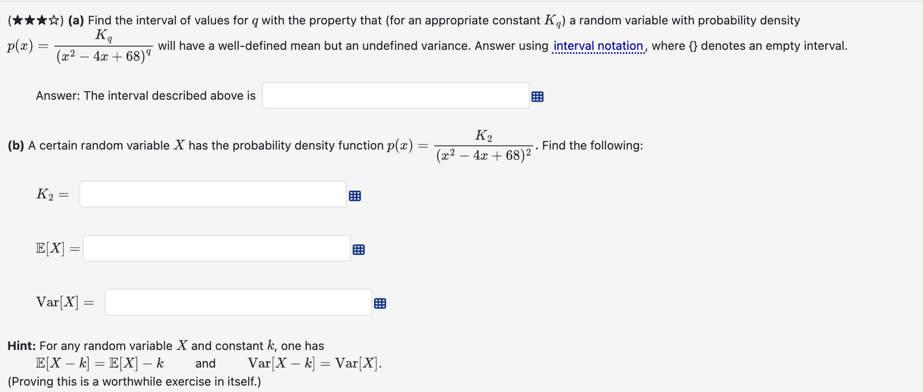 ) (a) ﻿Find the interval of values for q ﻿with the | Chegg.com