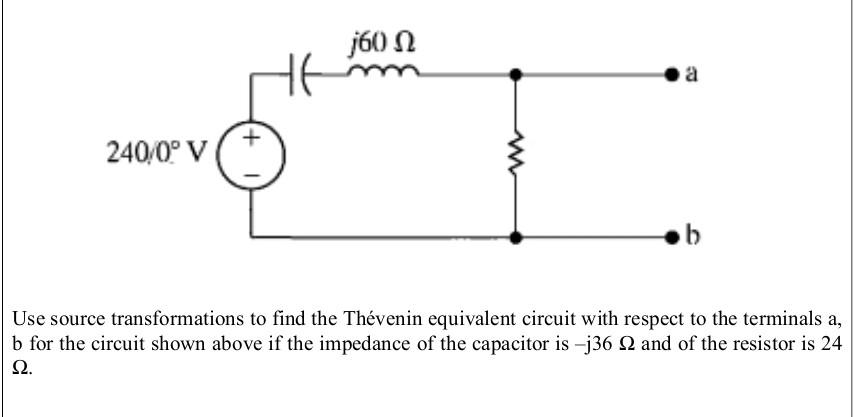 Solved Use source transformations to find the Thévenin | Chegg.com