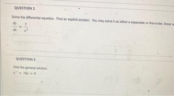 Solved Solve the differential equation. Find an explicit | Chegg.com