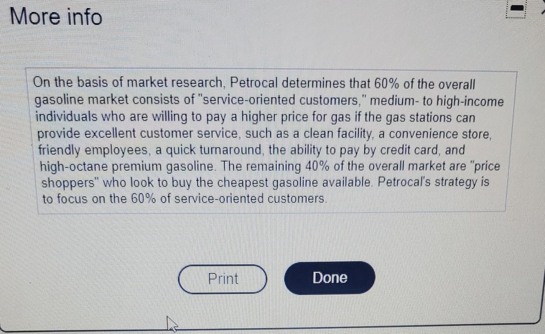 Solved Points: 1 of 20 Save Petrocal, Inc., refines gasoline | Chegg.com