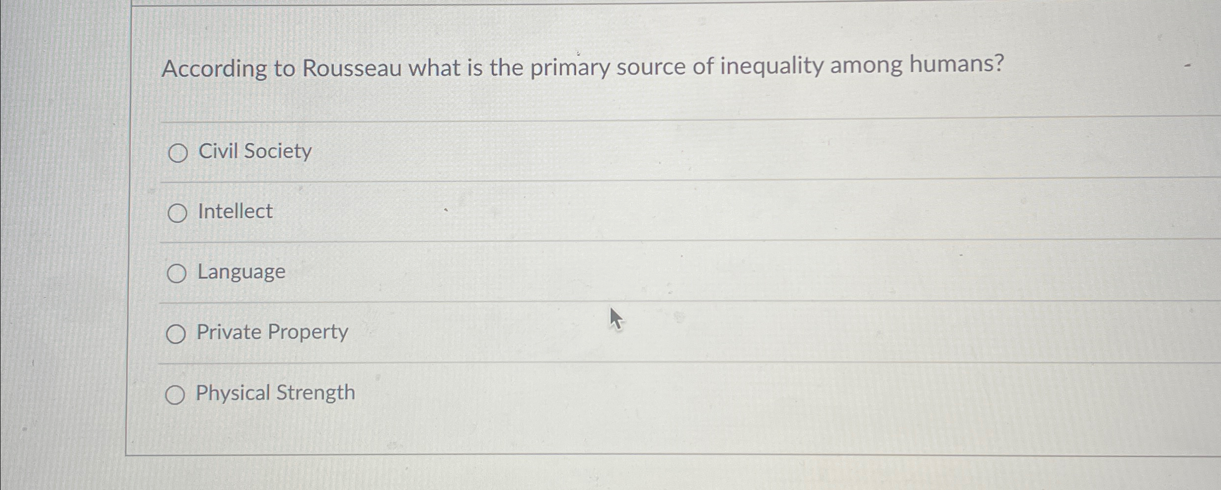 Solved According to Rousseau what is the primary source of | Chegg.com
