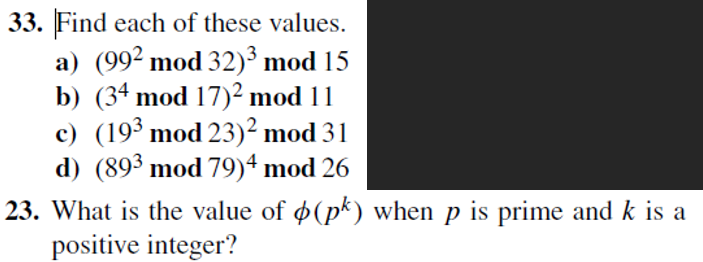 Solved Find each of these | Chegg.com