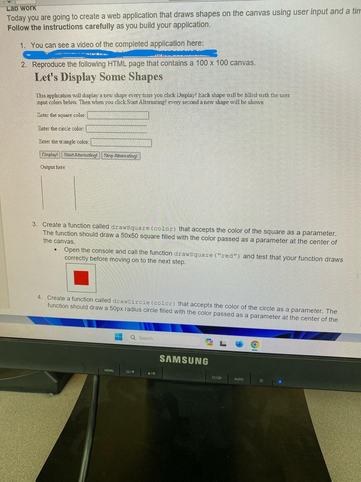 Solved Lab workToday you are going to create a web | Chegg.com