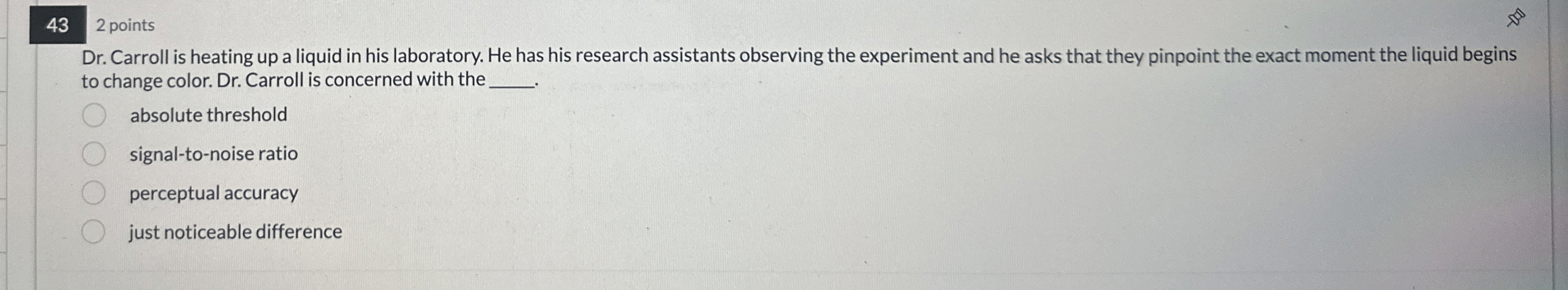 Solved 2 ﻿pointsDr. ﻿Carroll is heating up a liquid in his | Chegg.com