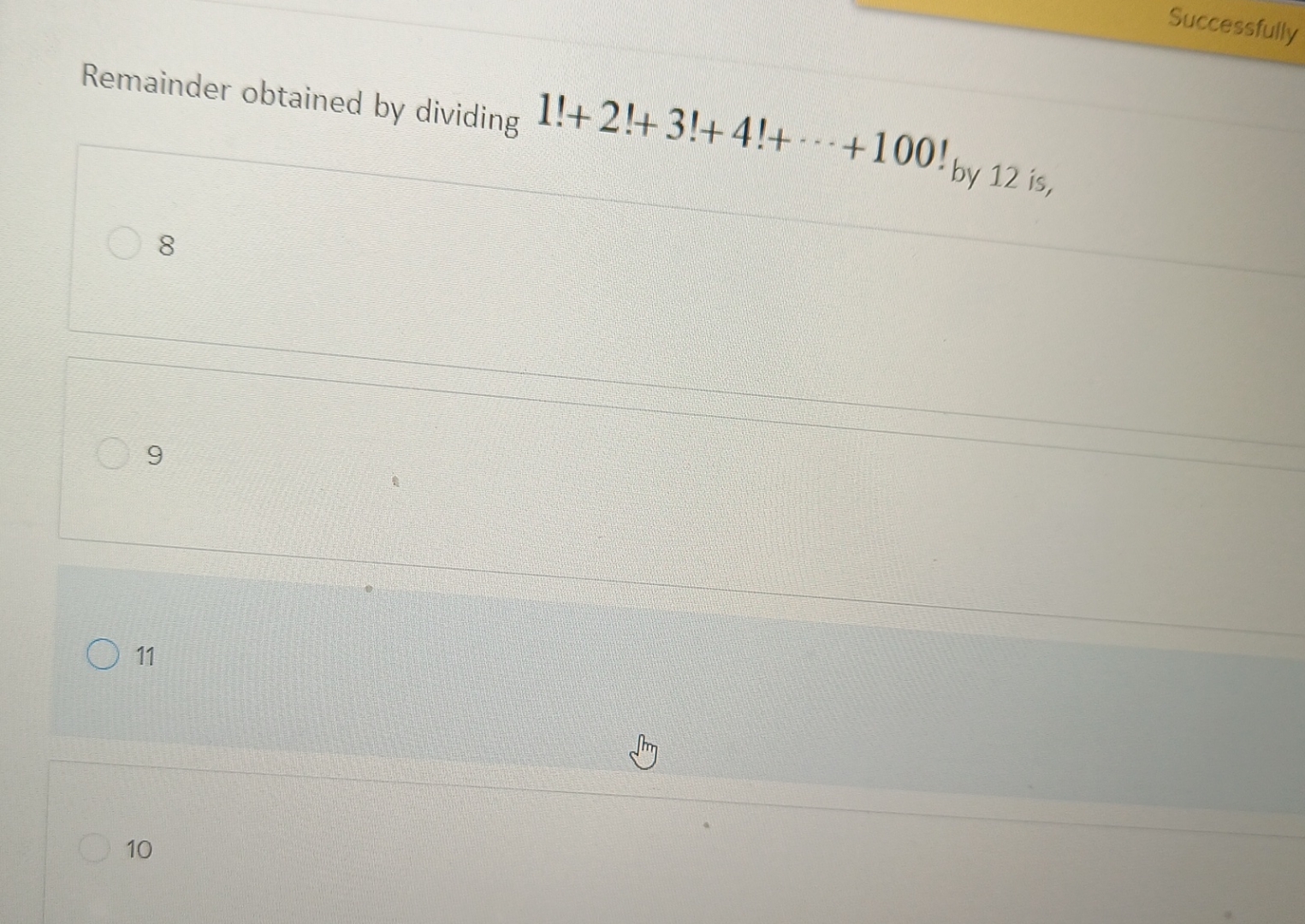 Solved SuccessfullyRemainder obtained by dividing | Chegg.com