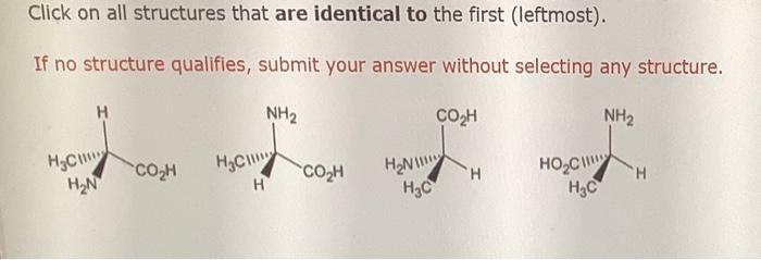 Solved Click on all structures that are identical to the | Chegg.com