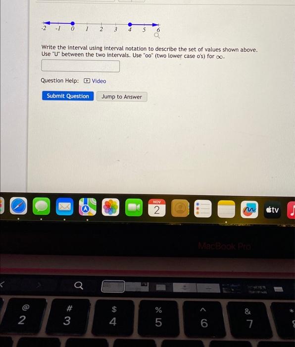 Solved Write the interval using interval notation to | Chegg.com