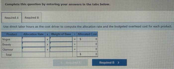 Solved Exercise 12-6A (Static) Allocating overhead cost | Chegg.com