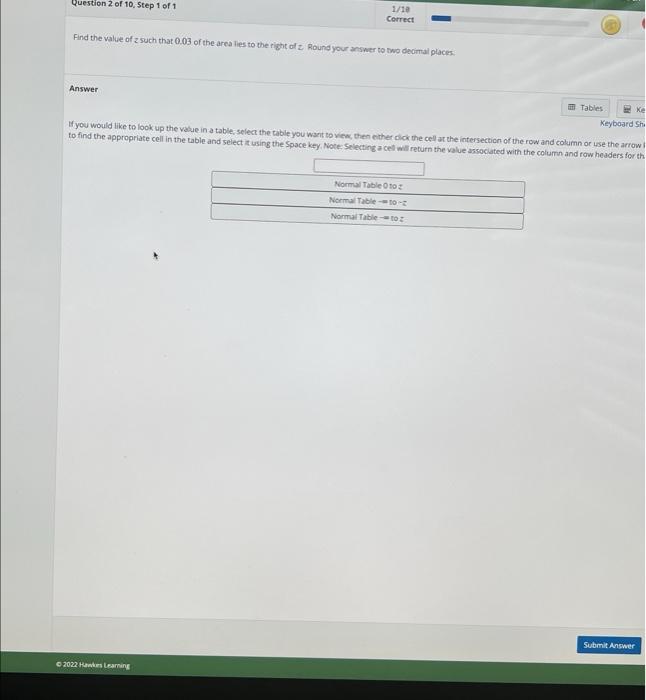 Solved find the value of z such that 0.03 of the area lies | Chegg.com