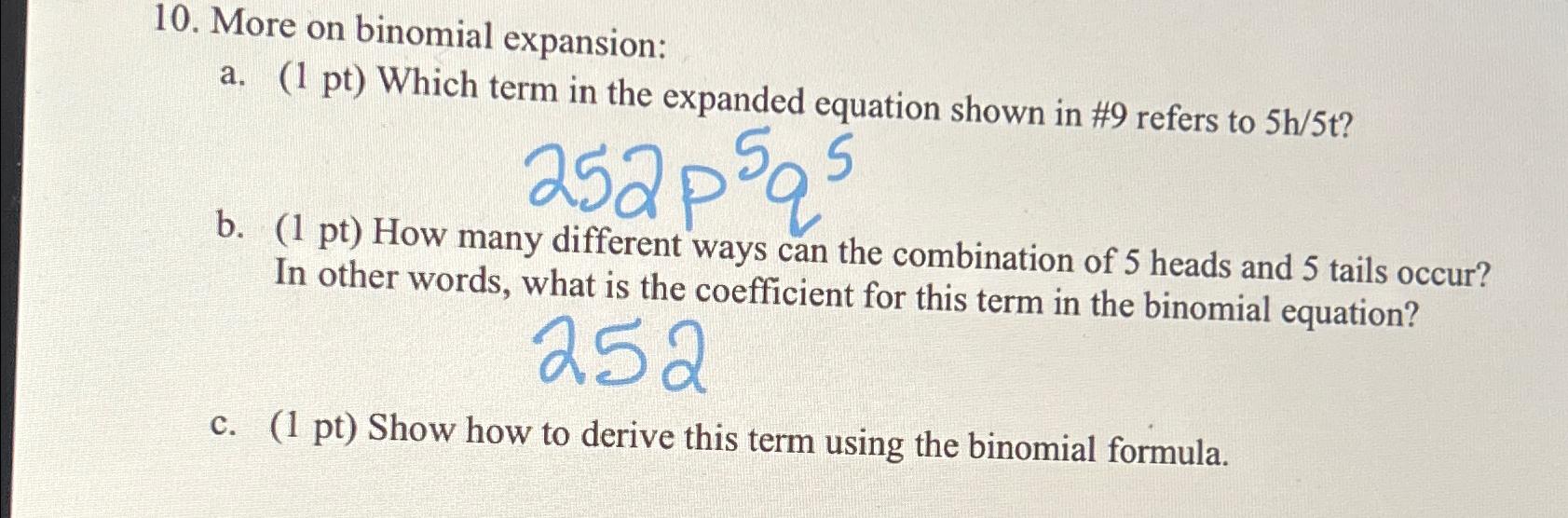 More On Binomial Expansion Na 1 Pt Which Term In