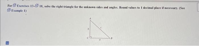 Exercise: Solving a Right Triangle 4 PDF Transcript | Chegg.com