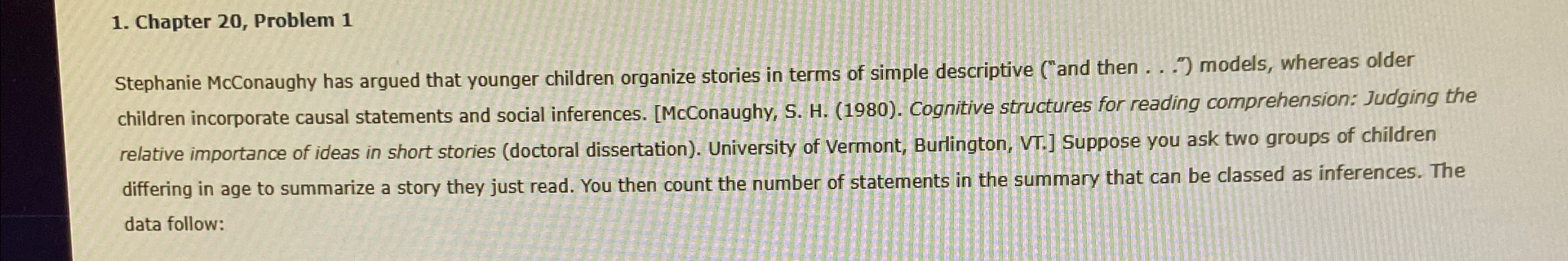 Solved Chapter 20, ﻿Problem 1Stephanie McConaughy has argued | Chegg.com