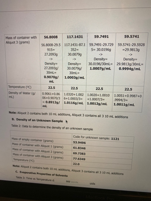 ANSWER: Show a complete sample for each calculation | Chegg.com